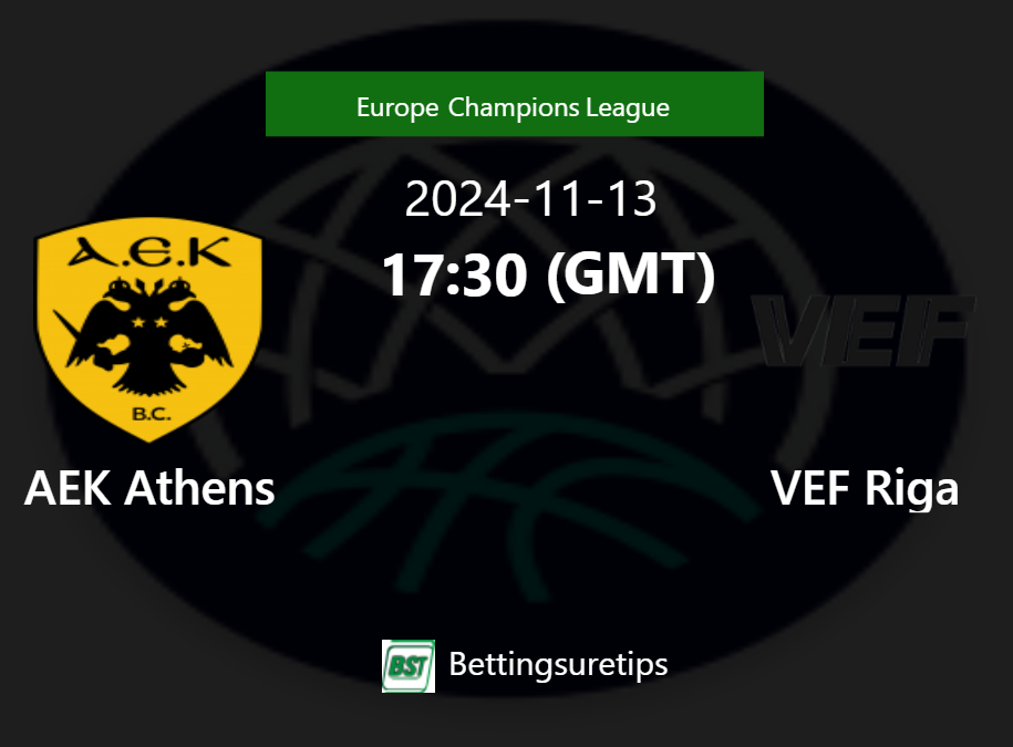 AEK Athens vs VEF Riga Prediction and Pick - Europe Champions League