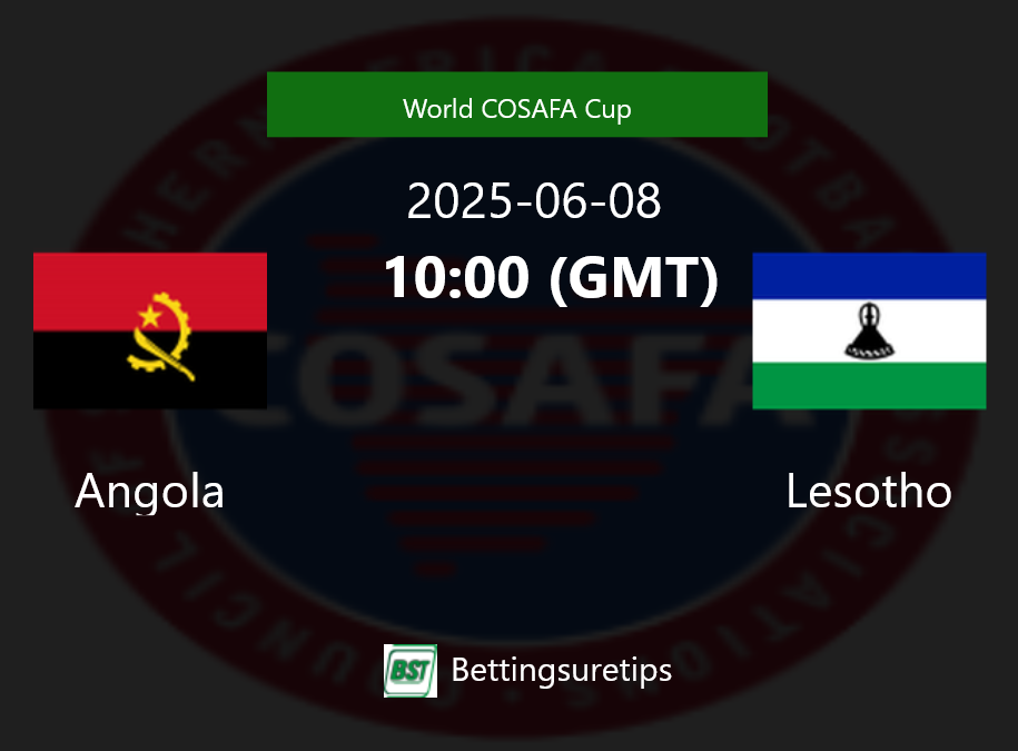 Angola vs Lesotho's Prediction and Betting Tips - 8th June 2025