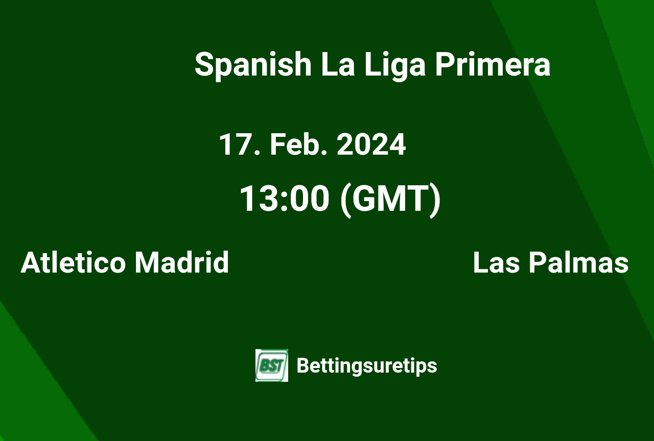 Atletico Madrid vs Las Palmas's Predictions, Betting Tips & Corre