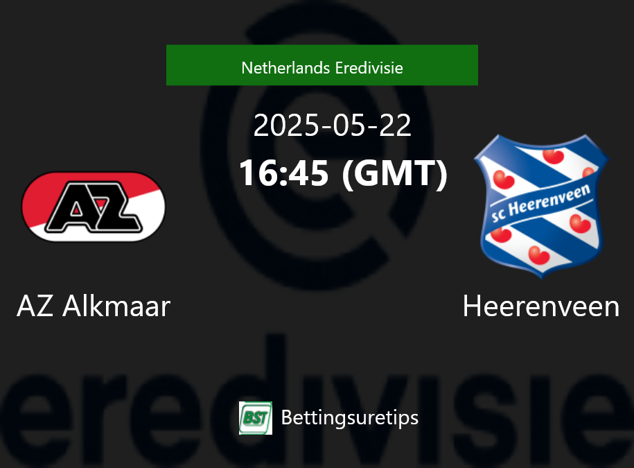 AZ Alkmaar vs Heerenveen's Prediction and Betting Tips - 22nd May 2025