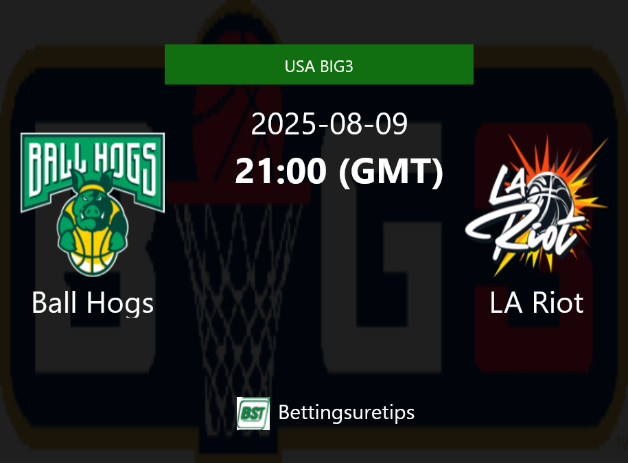 Ball Hogs vs LA Riot Prediction and Pick - USA BIG3