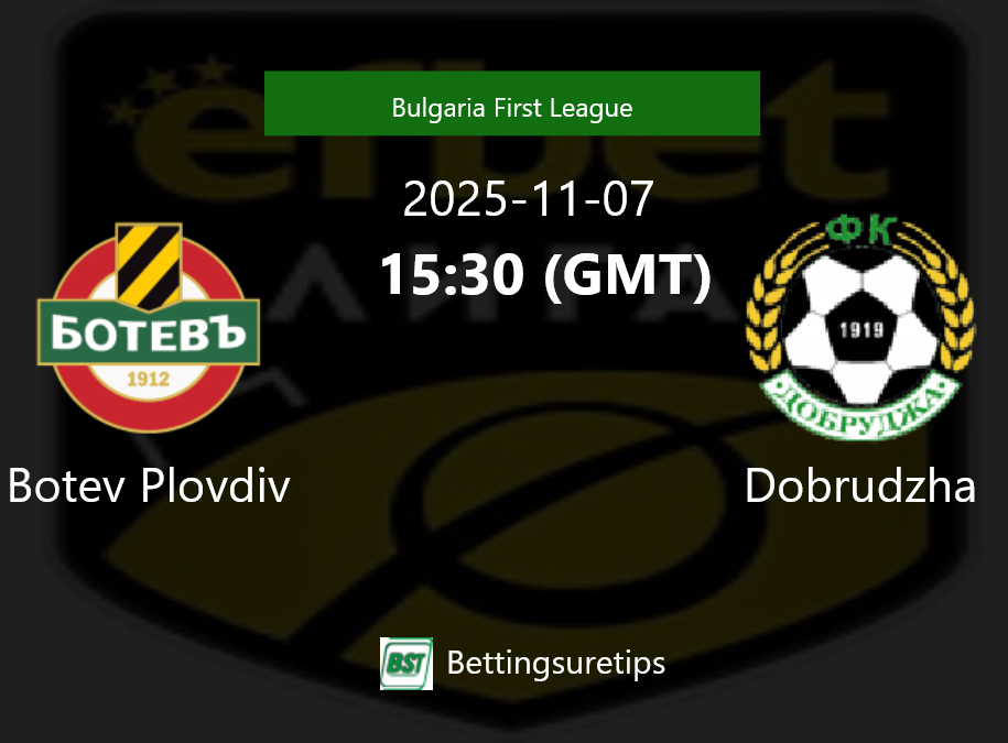 Botev Plovdiv vs Dobrudzha's Prediction and Betting Tips - 7th November ...