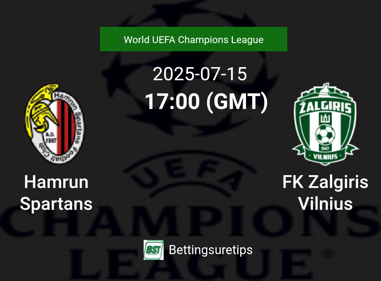Hamrun Spartans vs FK Zalgiris Vilnius's Prediction and Betting Tips ...