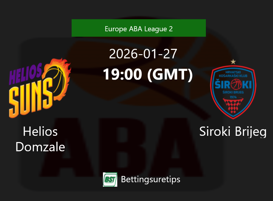 Helios Domzale vs Siroki Brijeg Prediction and Pick - Europe ABA League 2