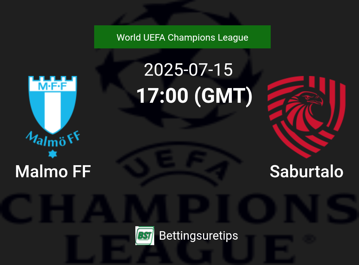 Malmo FF vs Saburtalo's Prediction and Betting Tips - 15th July 2025