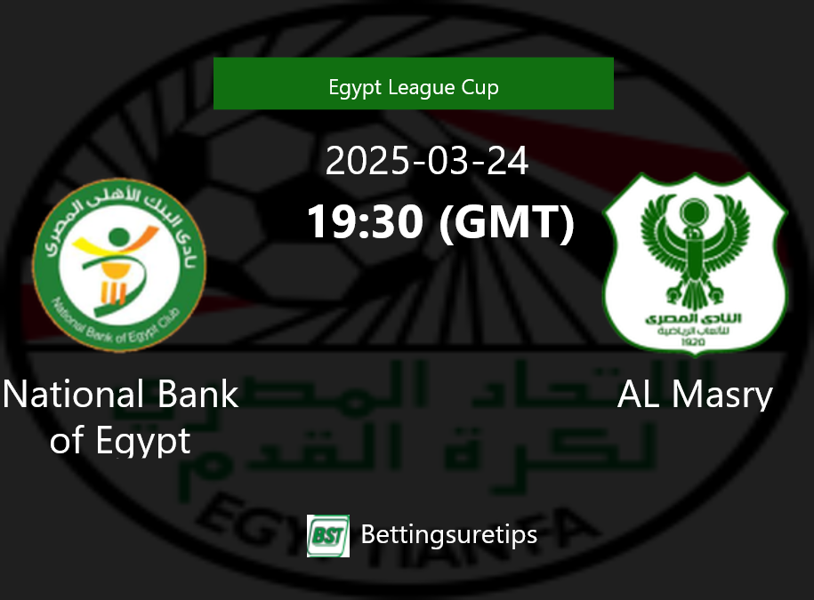 National Bank of Egypt vs AL Masry's Prediction and Betting Tips - 24th ...