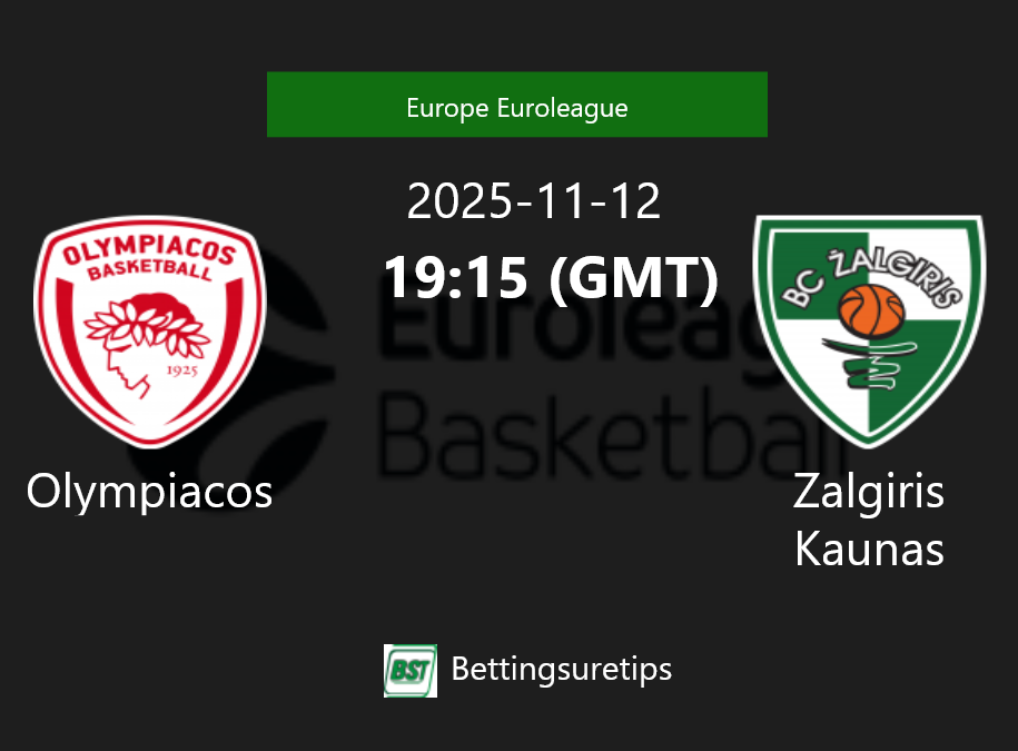 Olympiacos vs Zalgiris Kaunas Prediction and Pick - Europe Euroleague