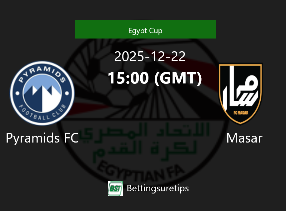 Pyramids FC vs Masar's Prediction and Betting Tips - 22nd December 2025