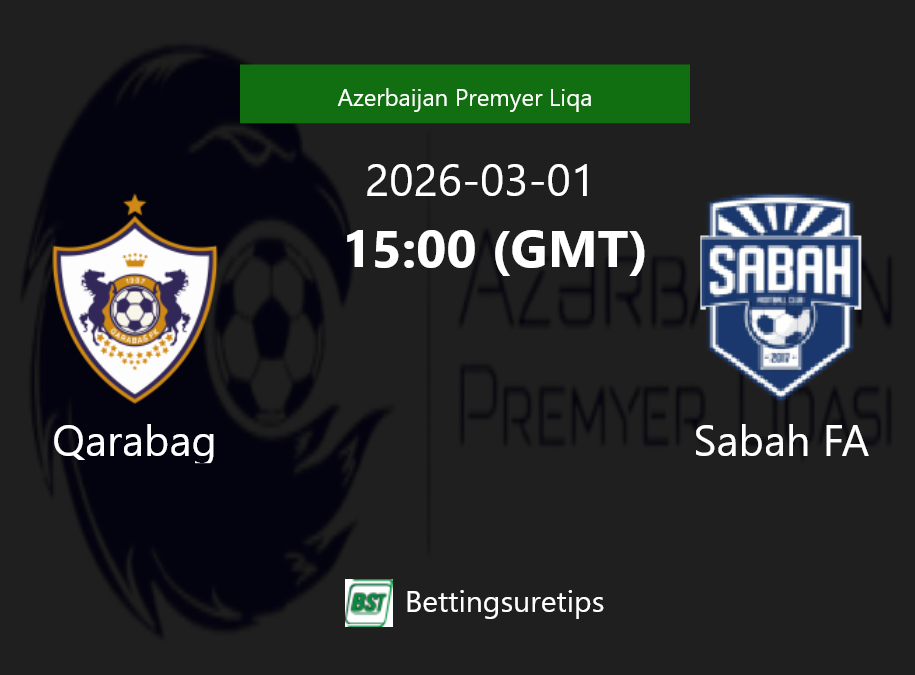 Qarabag vs Sabah FA's Prediction and Betting Tips - 1st March 2026