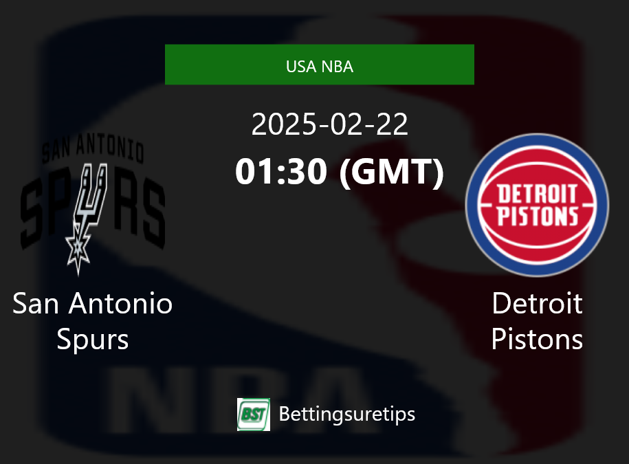 San Antonio Spurs vs Detroit Pistons Prediction and Pick - USA NBA