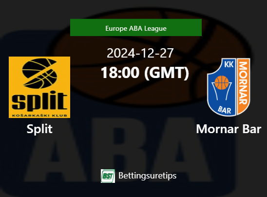 Split vs Mornar Bar Prediction and Pick - Europe ABA League