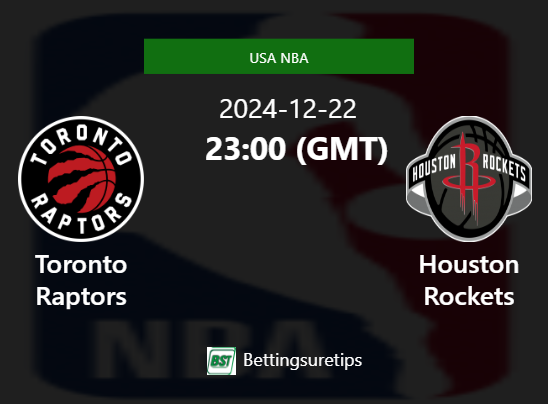 Toronto Raptors vs Houston Rockets Prediction and Pick - USA NBA