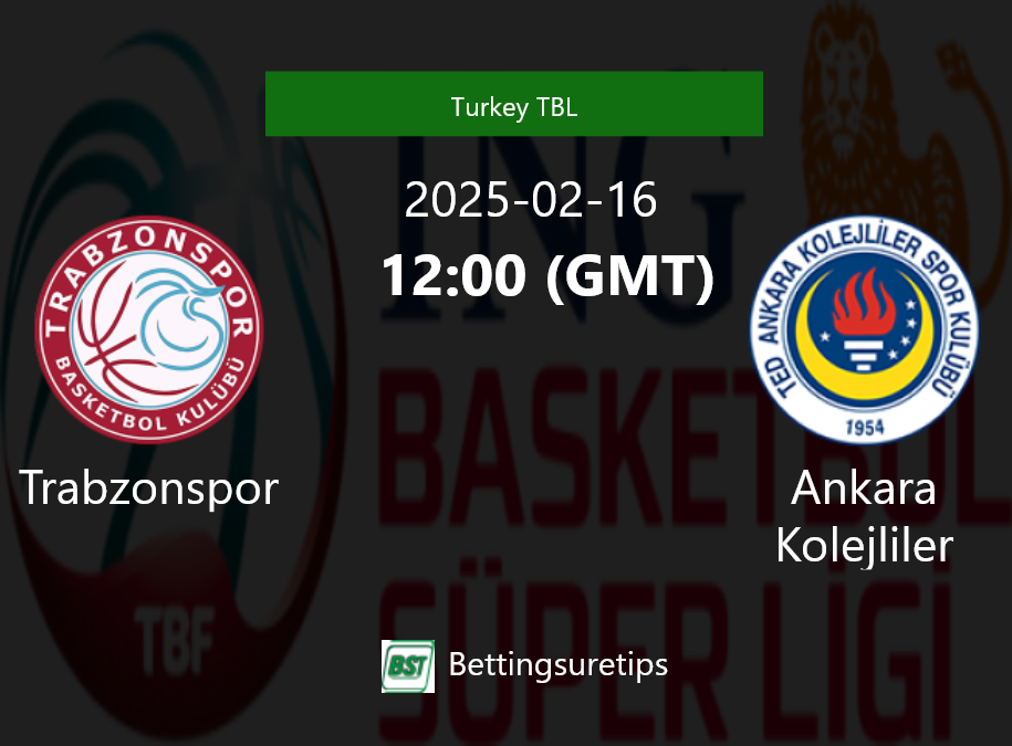 Trabzonspor vs Ankara Kolejliler Prediction and Pick - Turkey TBL