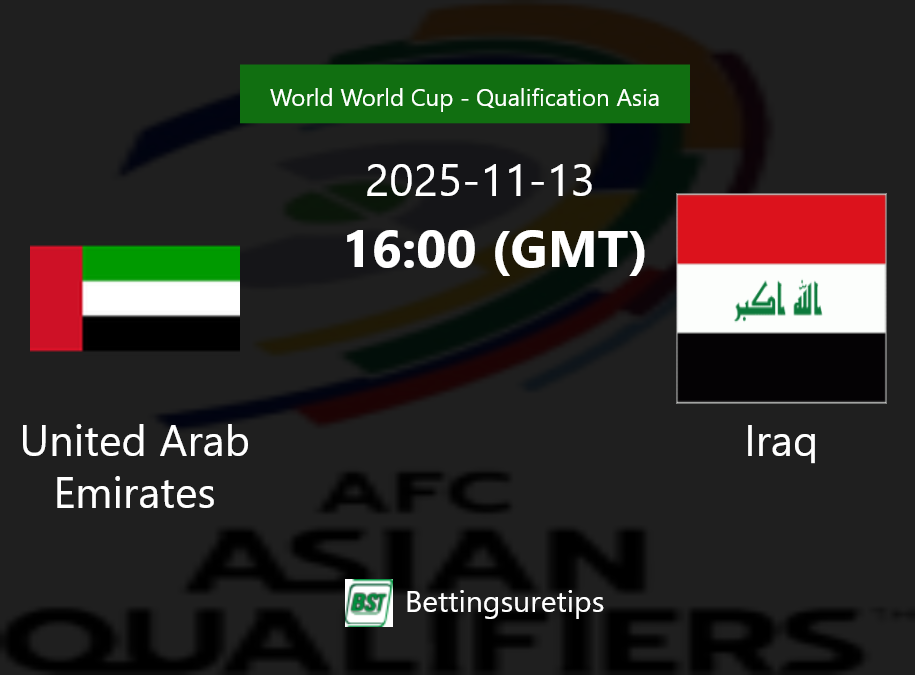 United Arab Emirates vs Iraq's Prediction and Betting Tips - 13th ...