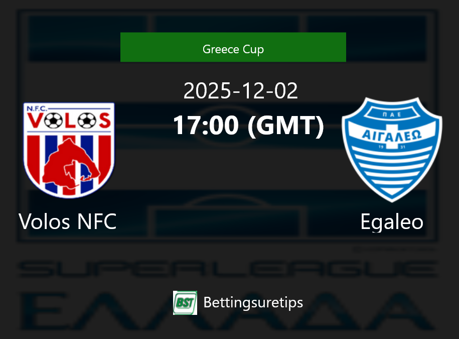 Volos NFC vs Egaleo's Prediction and Betting Tips - 2nd December 2025