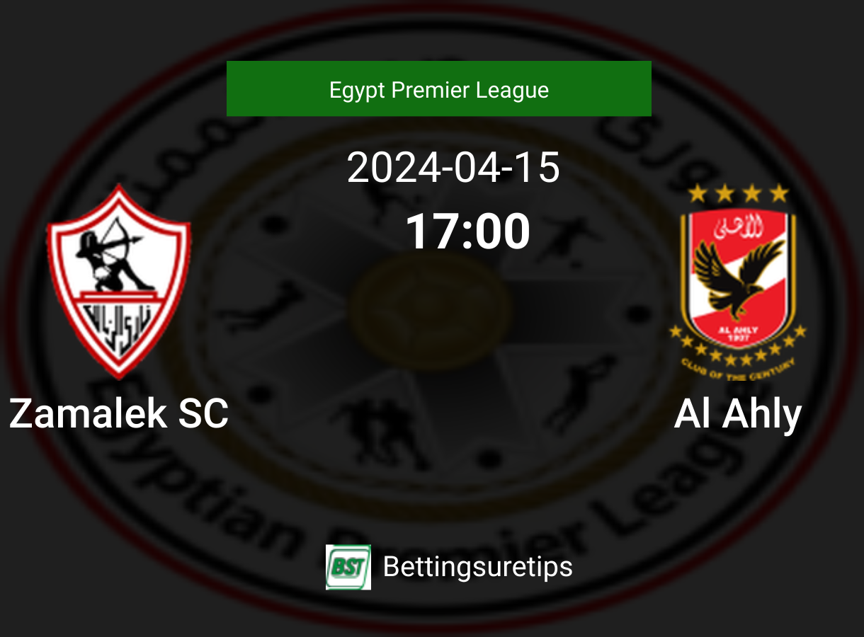 Zamalek SC vs Al Ahly's Prediction and Betting Tips - 15th April 2024